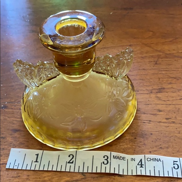 Sowerby | Accents | Sowerby Art Deco Amber Color Candlesticks | Poshmark